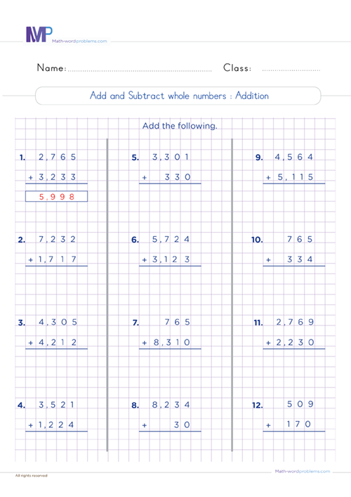 Whole Numbers